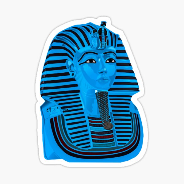 "Tutankhamun (Blue Variant)" Sticker for Sale by ThePosterPop | Redbubble