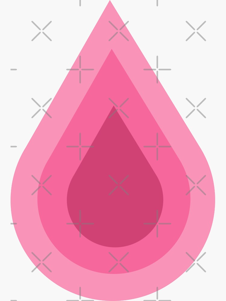 "Pink Tear" Sticker for Sale by musicora | Redbubble