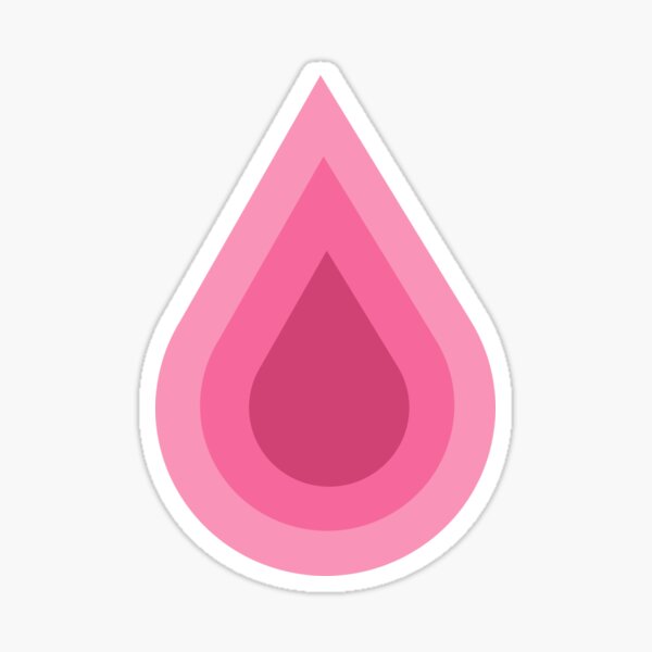 "Pink Tear" Sticker for Sale by musicora | Redbubble