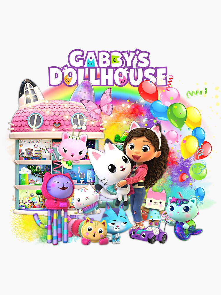 Pegatina for Sale con la obra «Casa de muñecas Gabby» de GodoDesign ...
