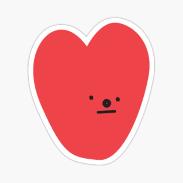 "heart guy" Sticker for Sale by samantha-lynn | Redbubble