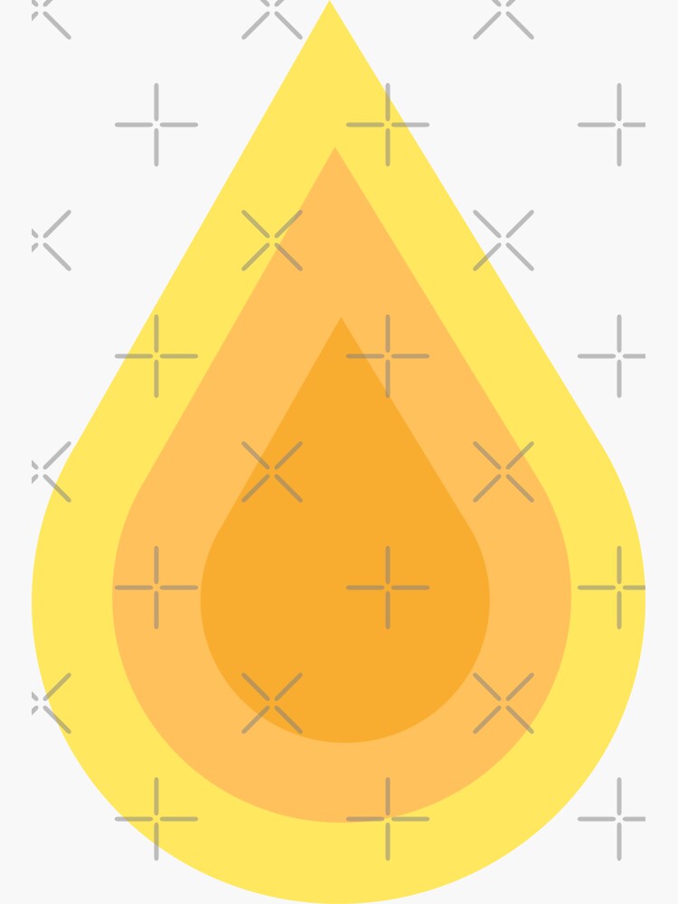 "Yellow Tear" Sticker for Sale by musicora | Redbubble
