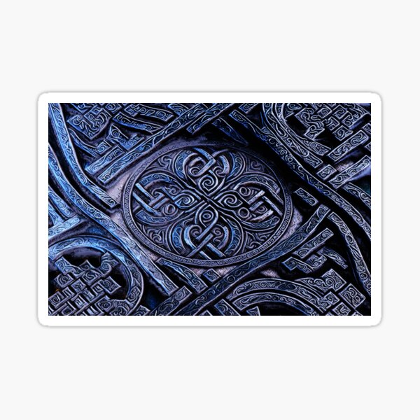 "Artistic Anglo-Saxon Design Pattern" Sticker for Sale by ...