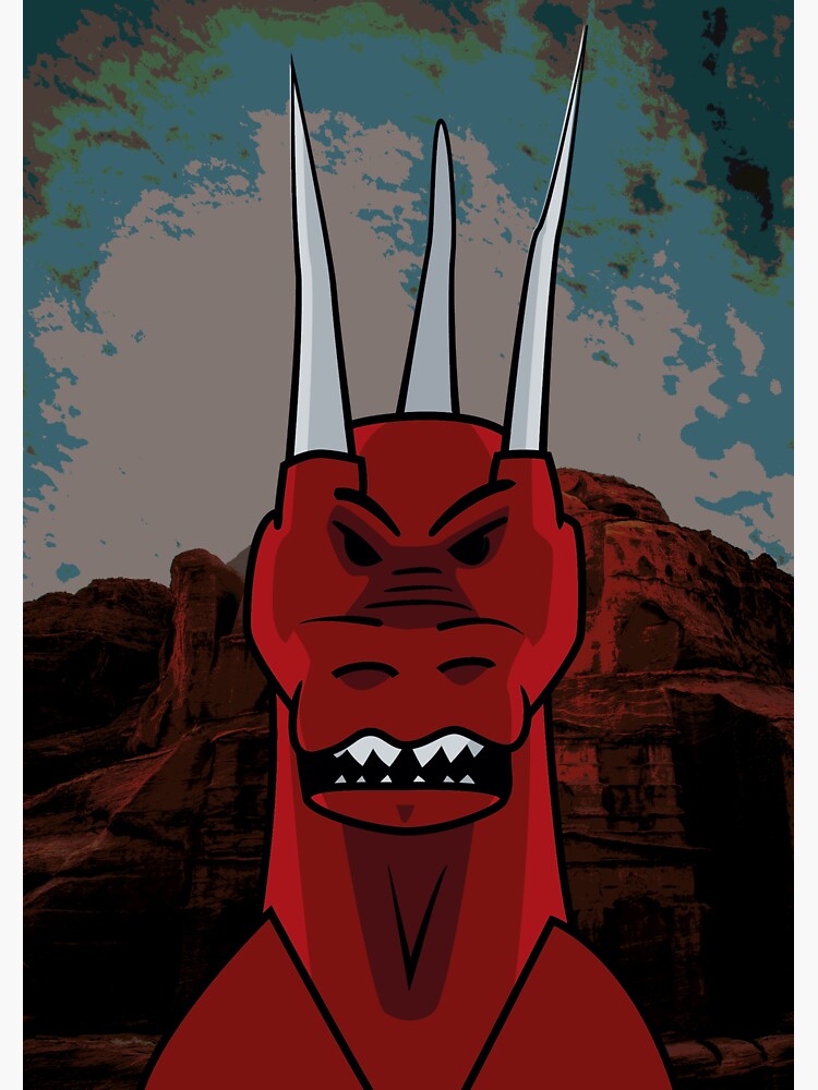 "Red Dragon front view" Sticker for Sale by Albatrots | Redbubble