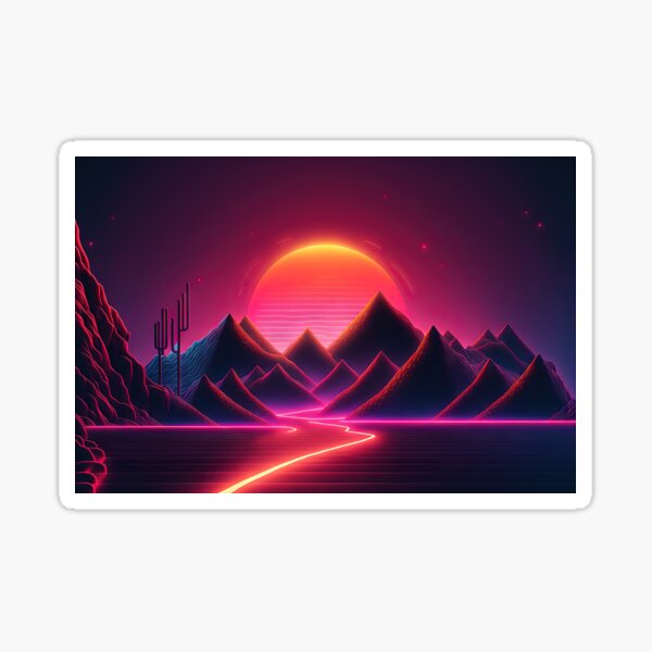 "Vintage Visions: Retrofuturism Reimagined" Sticker for Sale by ...