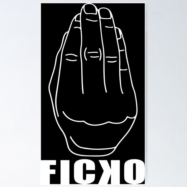 Poster for Sale mit "Ficko, italienisches Handzeichen" von Deco-Design ...