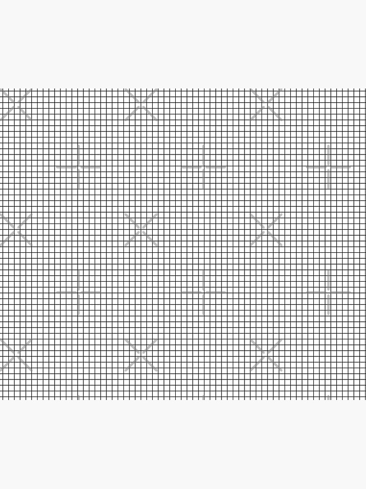 "Black Graph Paper 1" Sticker by coverinlove | Redbubble