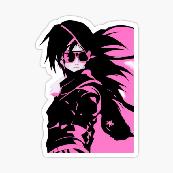 "Anime Emo Retro Girl" Sticker for Sale by Basunat | Redbubble
