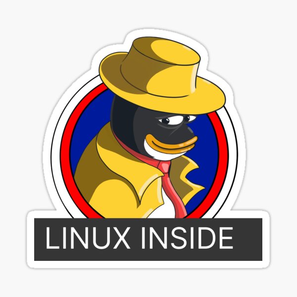 "Linux inside - funny sticker for linux users" Sticker for Sale by ...