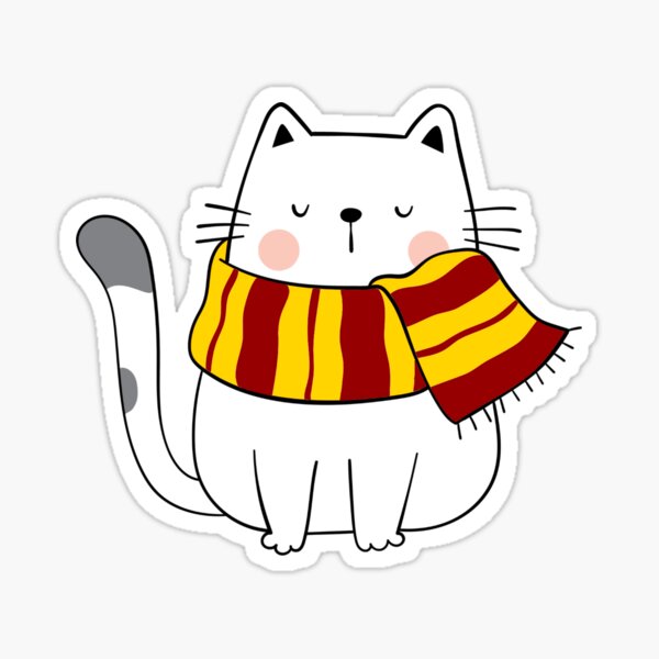 "CUTE KAWAII CAT GRIFFIN HARRY P HP TRAITS" Sticker for Sale by ...