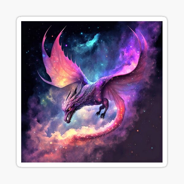 "galactic dragon" Stickerundefined by Skullthor | Redbubble