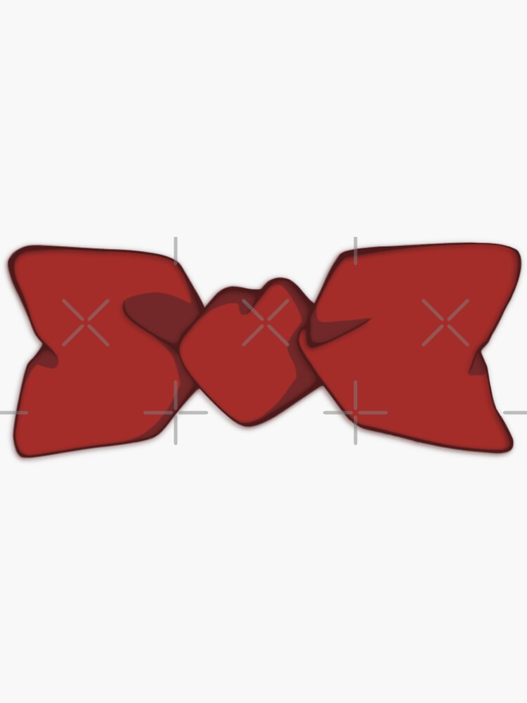 "Detective Conan red bow" Sticker for Sale by blue-pudding7 | Redbubble