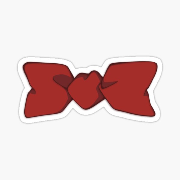 "Detective Conan red bow" Sticker for Sale by blue-pudding7 | Redbubble