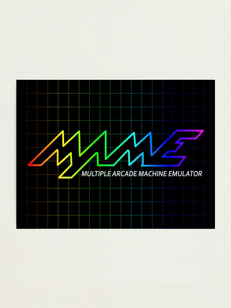 "MAME Multiple Arcade Machine Emulator Multicolor Grid Logo ...