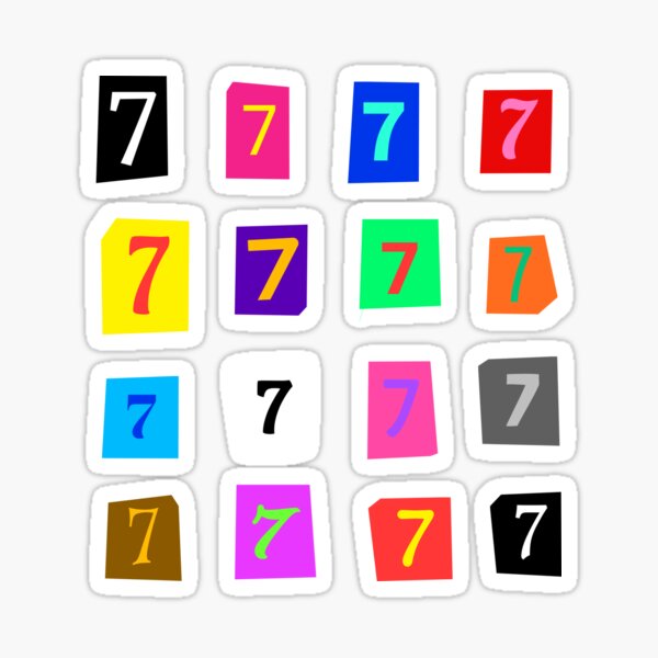 Pegatina for Sale con la obra «Juego de recortes de revista número 7 ...