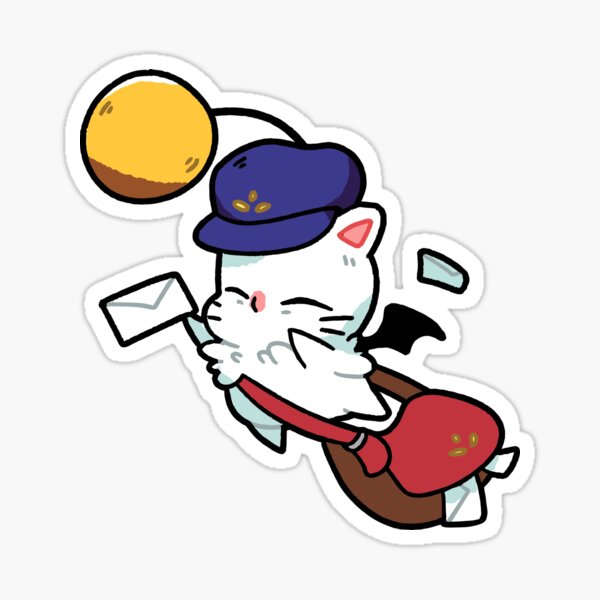 "FF Delivery Moogle - Final Fantasy" Sticker for Sale by genshinimpact9 ...