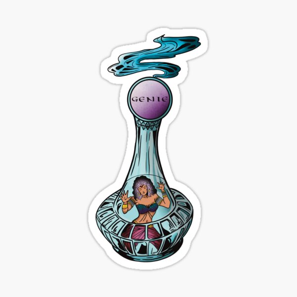 "Pinball Genie " Sticker for Sale by ashpinball | Redbubble