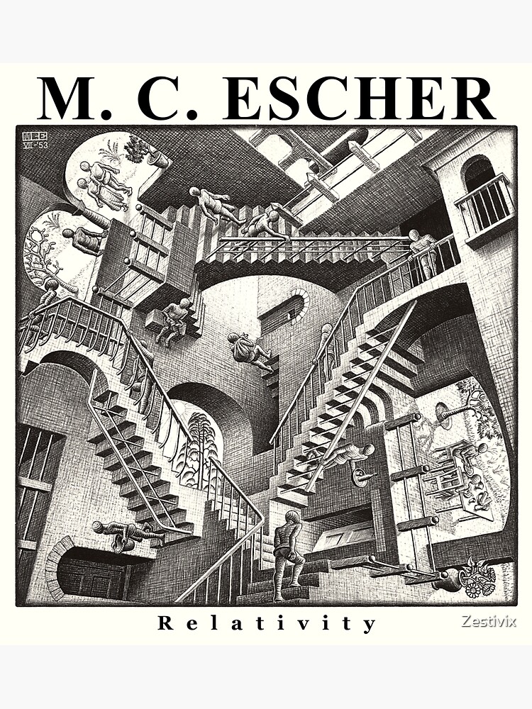 "M.C. Escher - Relativity - Staircases. Relativity by Maurits Cornelis ...