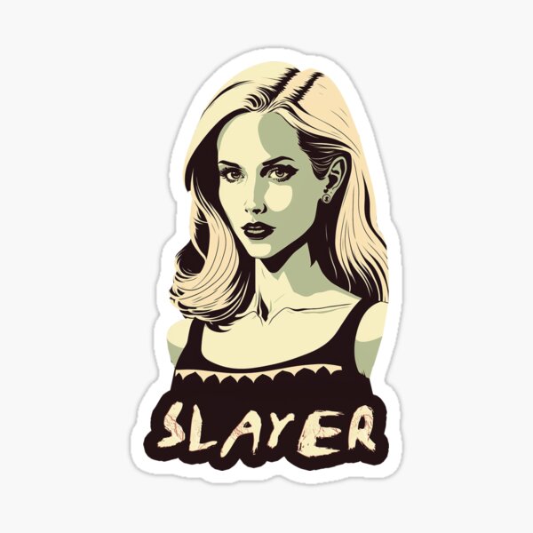 "Buffy Slayer design " Sticker for Sale by CardMeCrazy | Redbubble