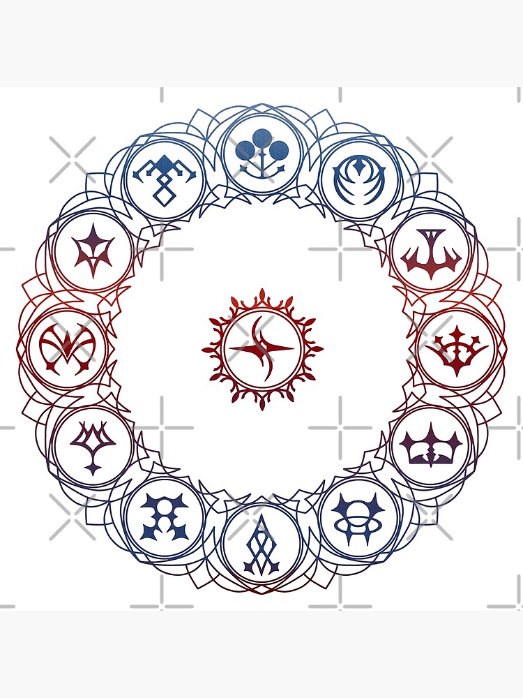 "FE Engage Emblem symbol (RedBlue)" Poster for Sale by venomic-ink ...