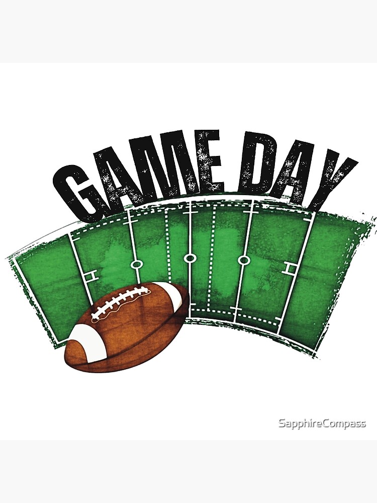 "Game Day on the Football Field" Poster for Sale by SapphireCompass ...