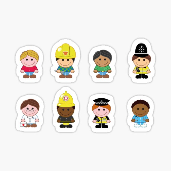 "People sticker / magnet set" Sticker for Sale by nikafia | Redbubble