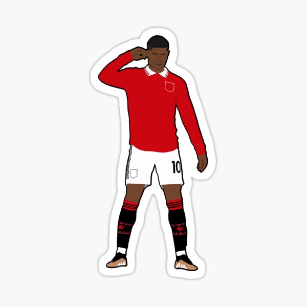 "Marcus Rashford Manchester United " Sticker for Sale by SpursOnShirts ...