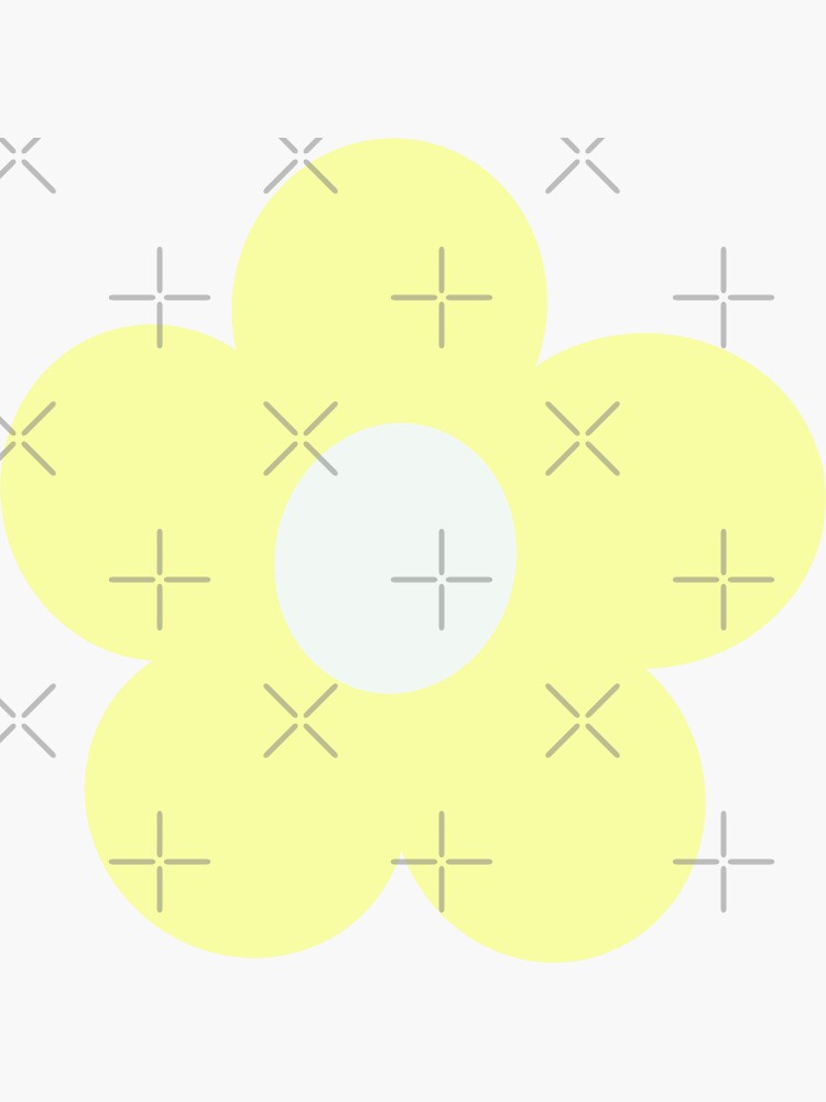"pastel yellow flower" Sticker for Sale by Sofiv10 | Redbubble