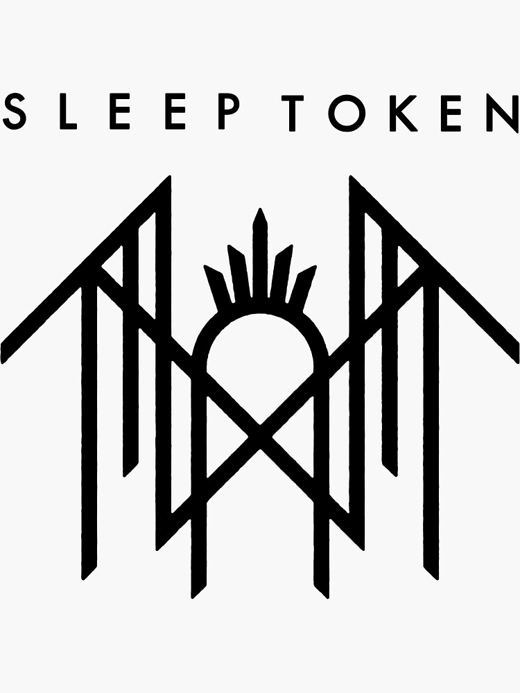 "SLEEP TOKEN Logo + Symbol Black" Sticker for Sale by TNKART | Redbubble
