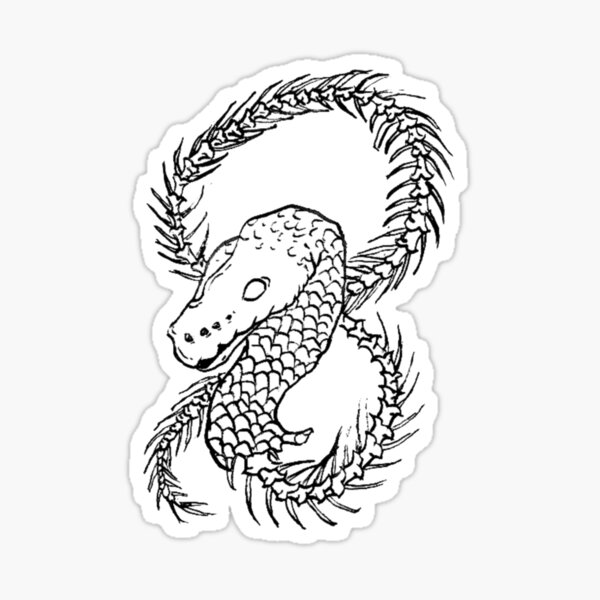 "Infinite Snake" Sticker for Sale by apokatastasis | Redbubble