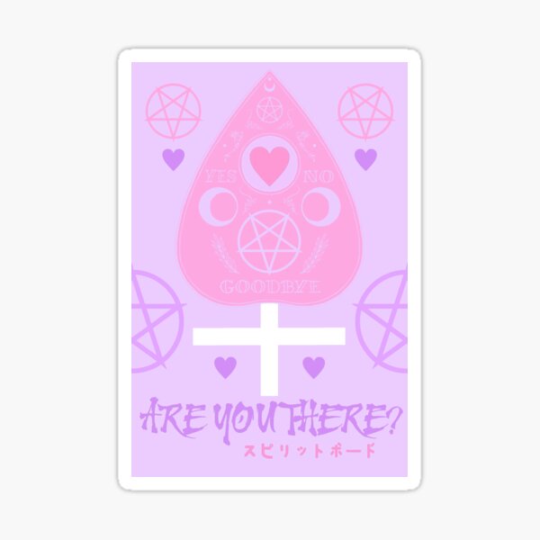"Are You There?" Sticker for Sale by CoffinBoneArt | Redbubble