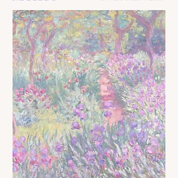 "The Artist's Garden at Giverny by Claude Monet, Lavender Lilac Purple ...