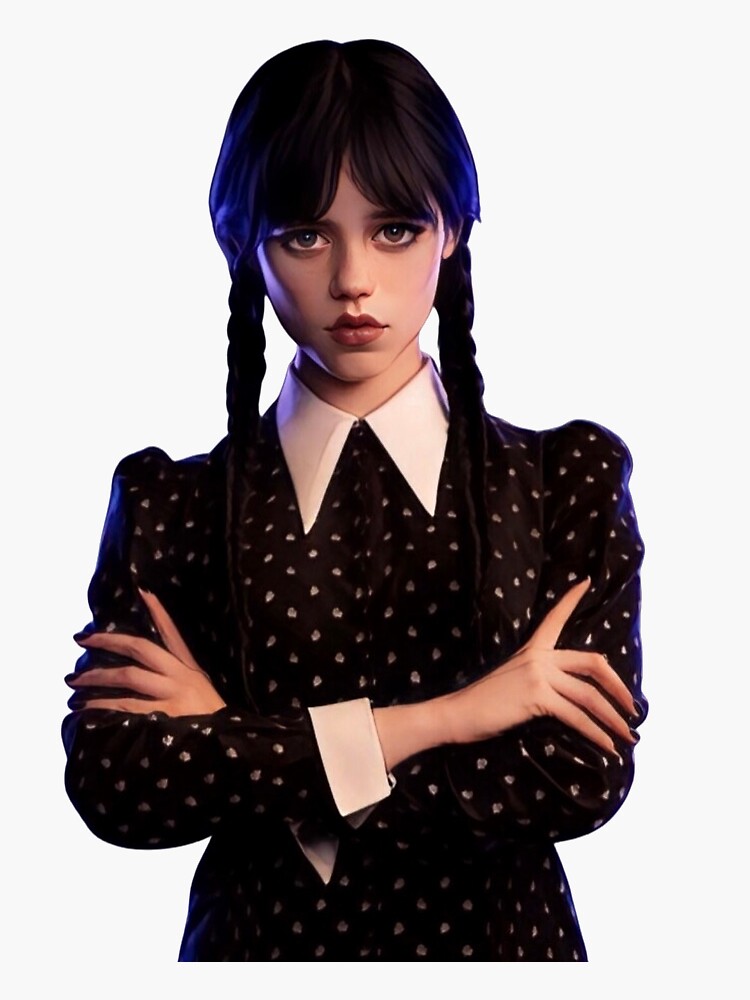 "Wenesday Addams" Sticker for Sale by deadpages | Redbubble