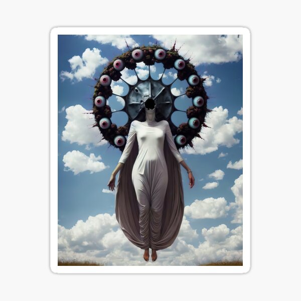 "Godless Icon" Sticker for Sale by KinglnYellow | Redbubble