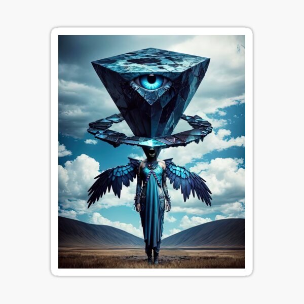 "Under the Watchful Gaze" Sticker for Sale by KinglnYellow | Redbubble