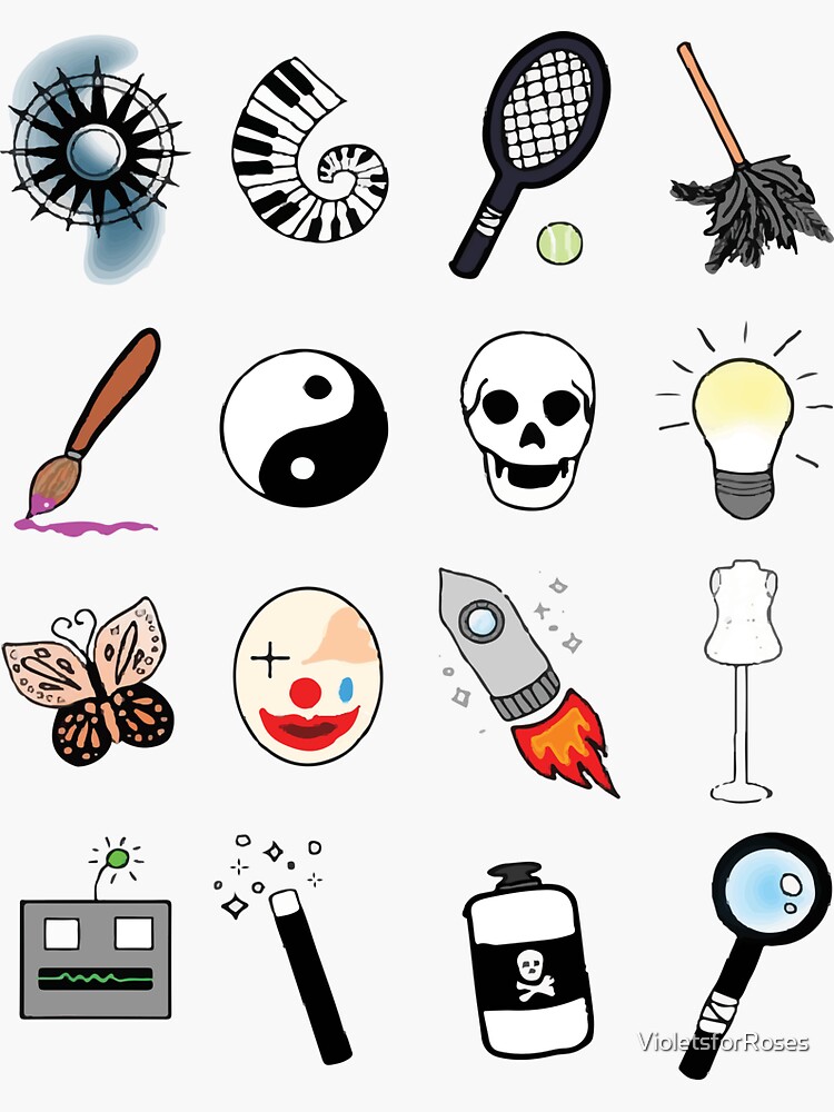 "DRV3 talents stickers" Sticker for Sale by VioletsforRoses | Redbubble
