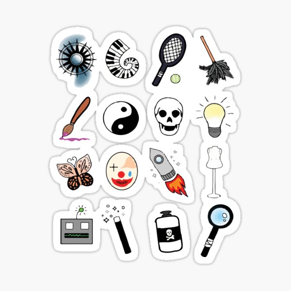 "DRV3 talents stickers" Sticker for Sale by VioletsforRoses | Redbubble