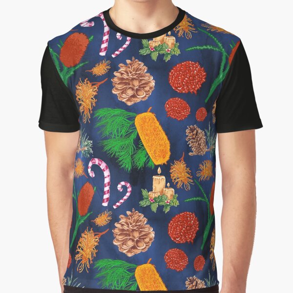 "Beautiful Australian Native Christmas Pattern" T-shirt for Sale by ...
