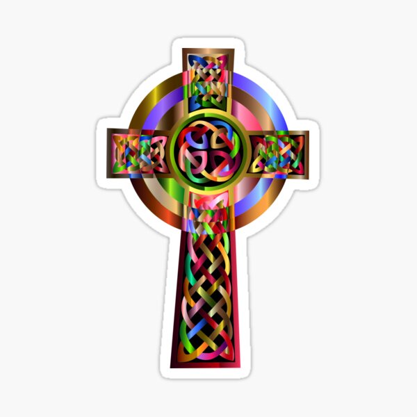 " Cross of colors" Sticker for Sale by Ihavetohavethis | Redbubble