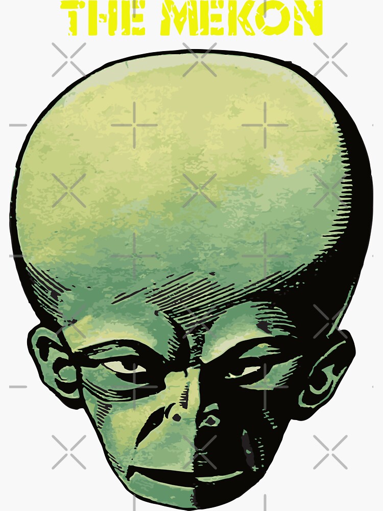 "The Mekon Dan Dare Comic Art Print" Sticker for Sale by sutimo | Redbubble