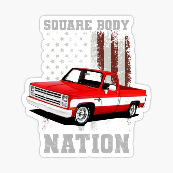 "Chevy Silverado C10 K10 C30 Square Body Pickup Truck " Sticker for ...