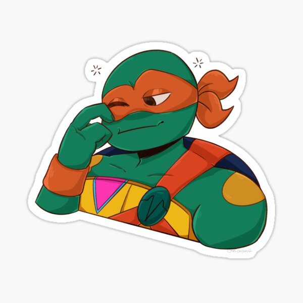 "Morning Mikey" Sticker for Sale by Obs-Cartoonish | Redbubble