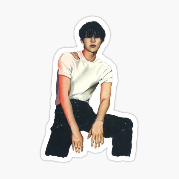 "jungwoo" Sticker for Sale by ktsxart | Redbubble