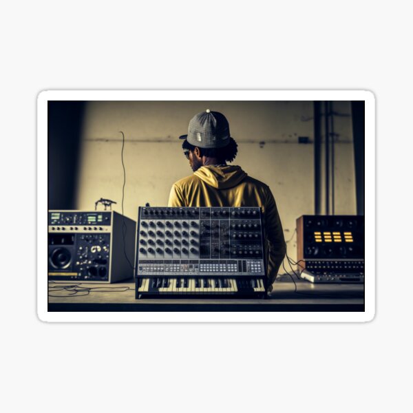 "hip hop producer beatmaker photo studio" Sticker for Sale by ...