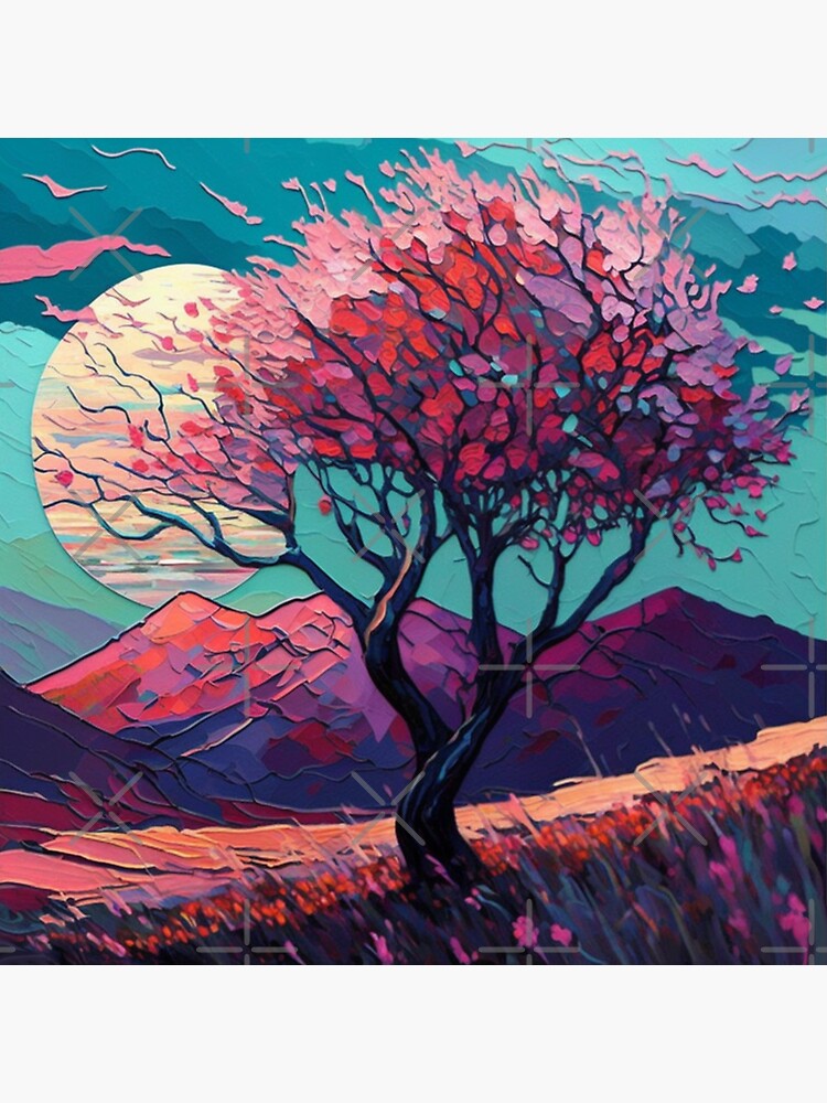 "Sakura tree" Sticker for Sale by Jokel-art | Redbubble