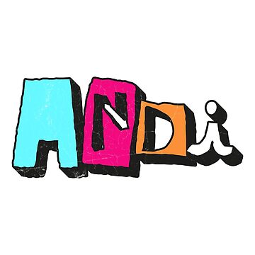 "ANDI name, My name is Andi" Sticker for Sale by Danylo Mikhnievych ...