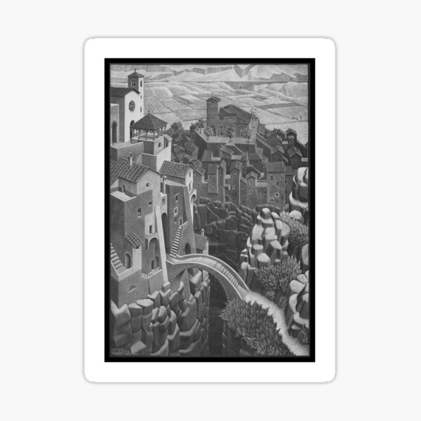 "M.C. Escher art" Sticker for Sale by Art-Paintings00 | Redbubble