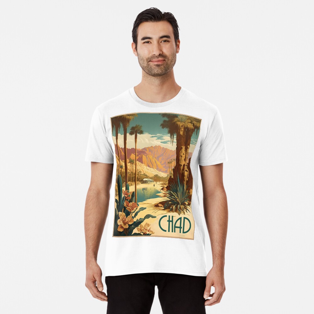 "Chad Oasis Vintage Travel Art Poster" Poster for Sale by OldTravelArt ...