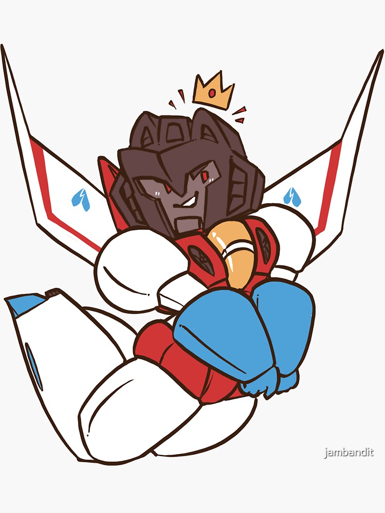 "Starscream" Sticker for Sale by jambandit | Redbubble