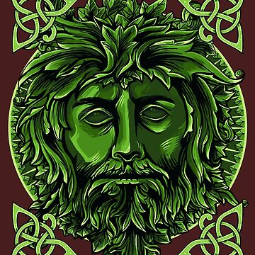 "The Green Man" Sticker for Sale by ArchangelArts | Redbubble